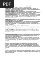 Woolworths Procurement and Strategy Analysis | PDF | Strategic ...