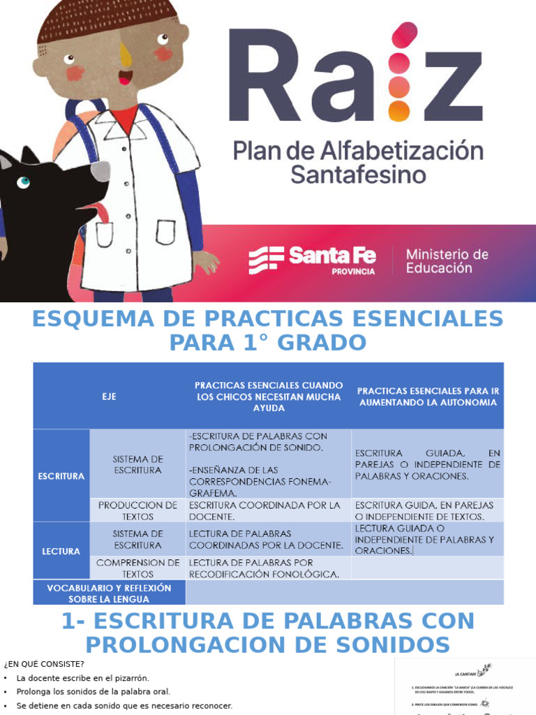 Prácticas Esenciales para 1° Grado | PDF | Alfabeto | Escritura