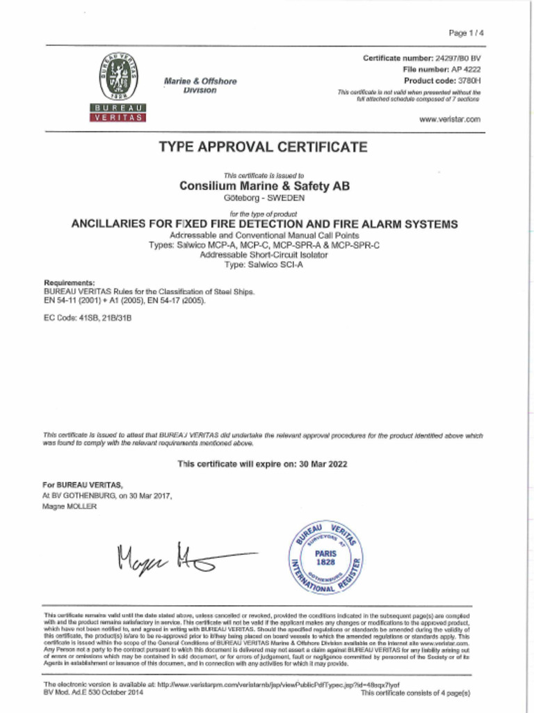 BV Type Approval Call Point | PDF