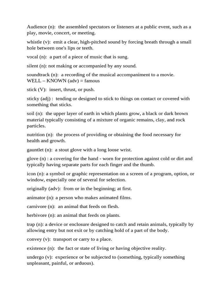 Definitions of Common Terms | PDF