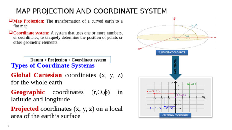 Map Projections and Coordinate Systems | PDF