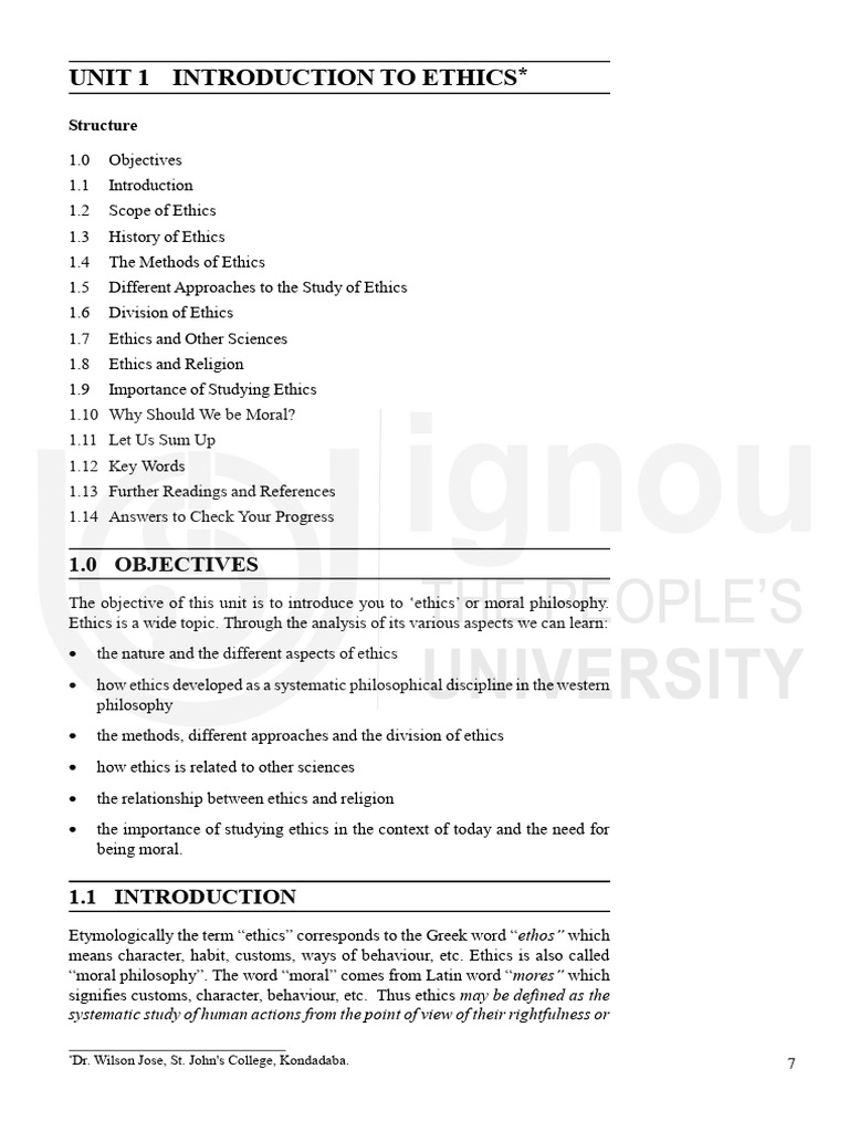 Research and Publication Ethics Unit-1 | PDF | Morality | Reason