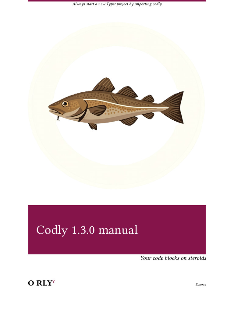 Codly 1.3.0 Manual Overview | PDF | Parameter (Computer Programming ...