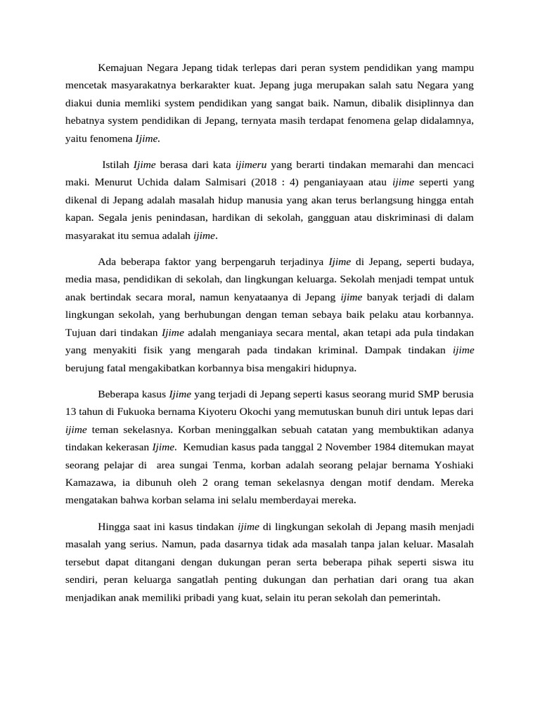 IJIME Di Jepang | PDF