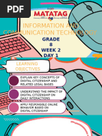 Grade 8 Quarter 1 Lesson1 Digital Citizenship | PDF | Computer Security ...