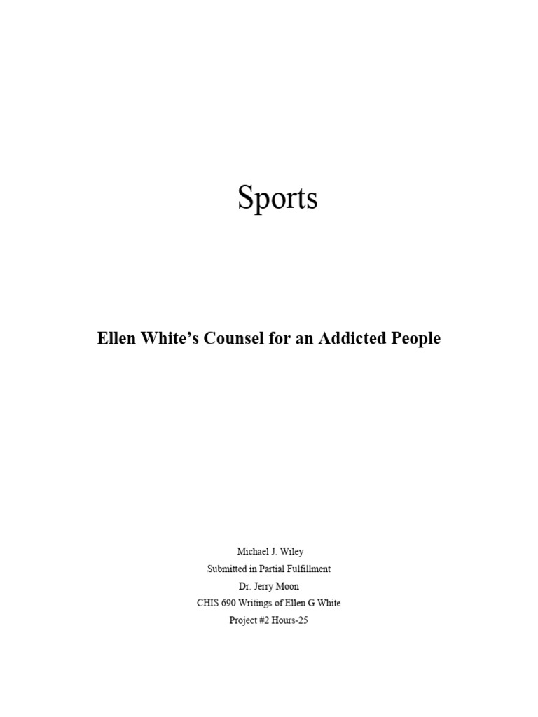 Sports - Counsel For An Additional People, Michael Wiley | PDF ...