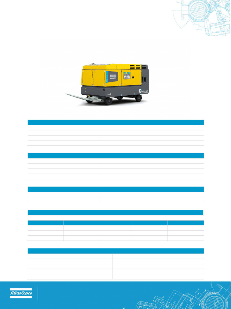 Atlas Copco PTS 800 Compressor Specs | PDF