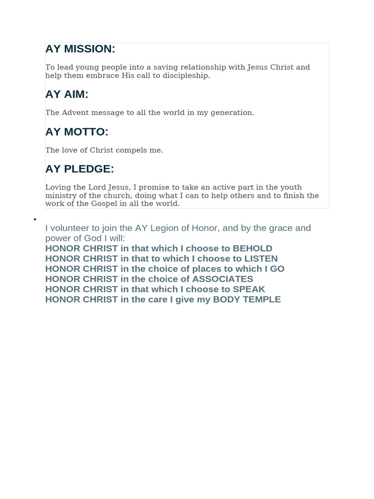 Ay Ideals | PDF