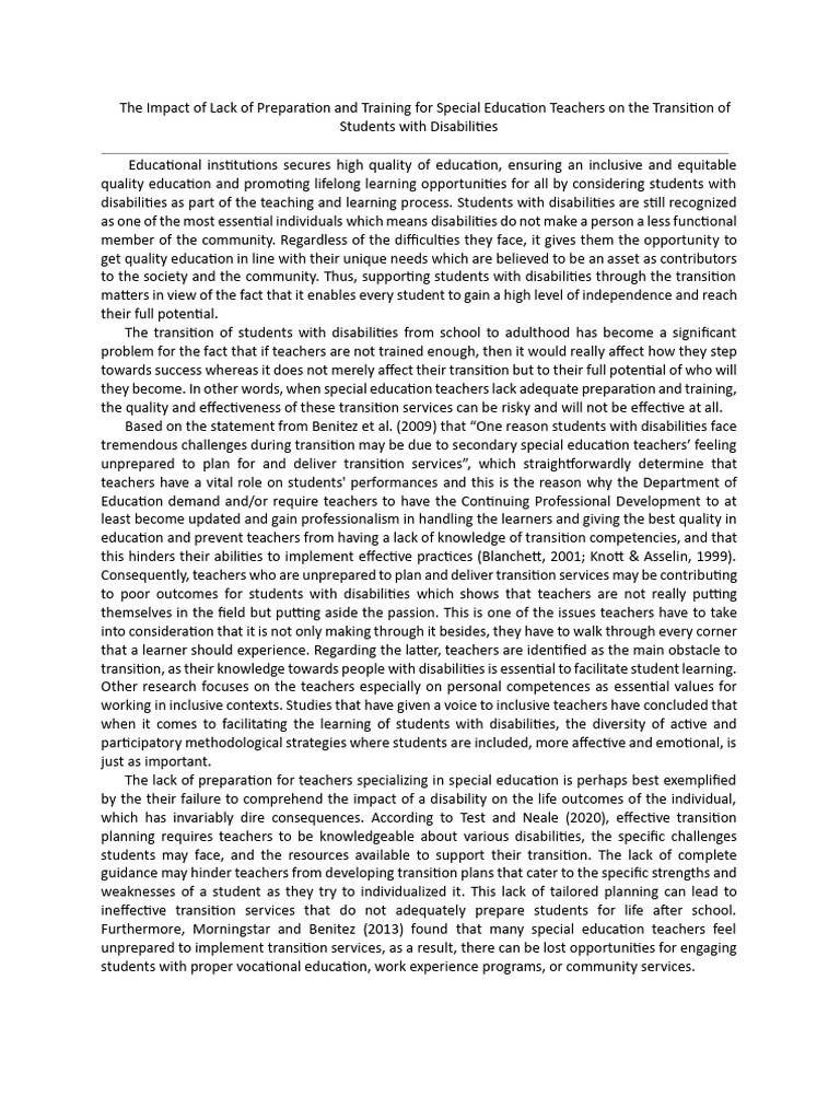 Alvarez-Lea Synthesis April22 | PDF | Special Education | Teachers