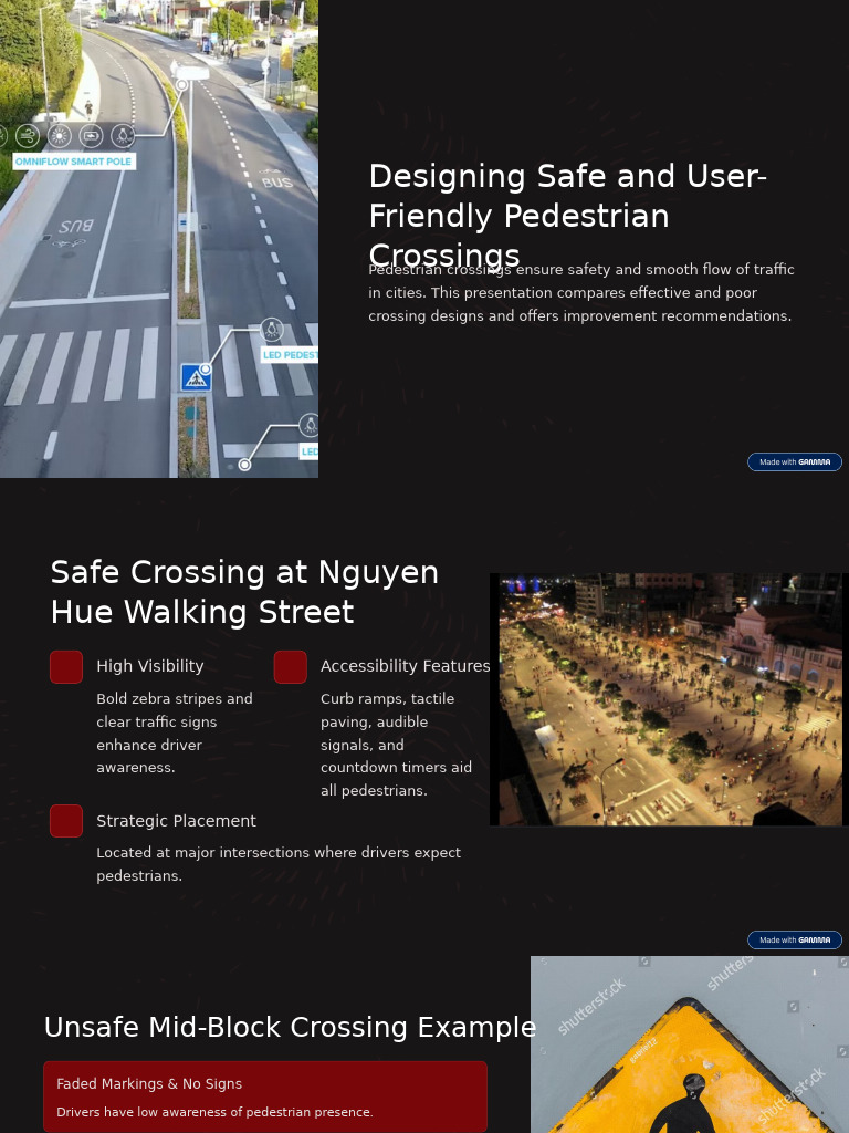 Designing Safe and User Friendly Pedestrian Crossings | PDF