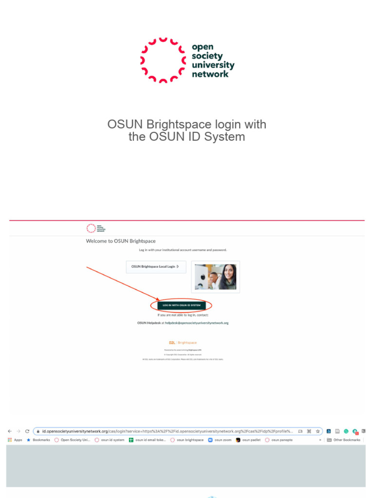 OSUN Brightspace Login Options | PDF