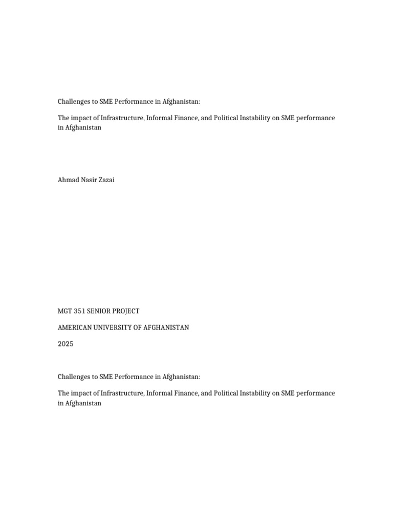 Updated Research Proposal With Revised Methodology | PDF | Small And ...