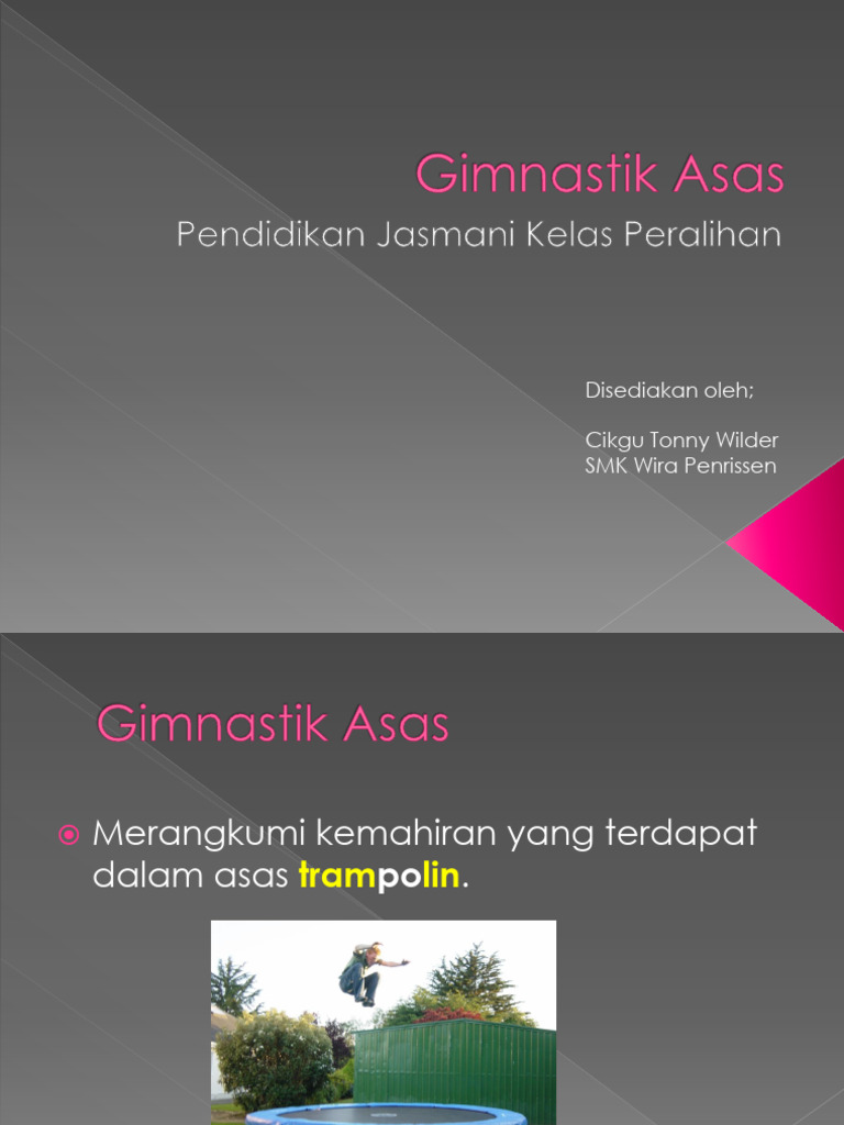 Nota Gimnastik Asas Tingkatan 1 | PDF