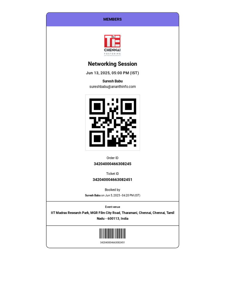 Eticket T34204000466308245 | PDF
