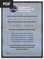 WSC 2025 Senior Collaborative Writing Prompts | PDF