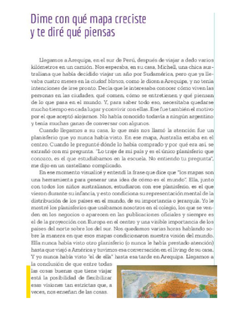 Clase 12 Relato - Dime Con Que Mapa Creciste y Te Diré Que Piensas | PDF