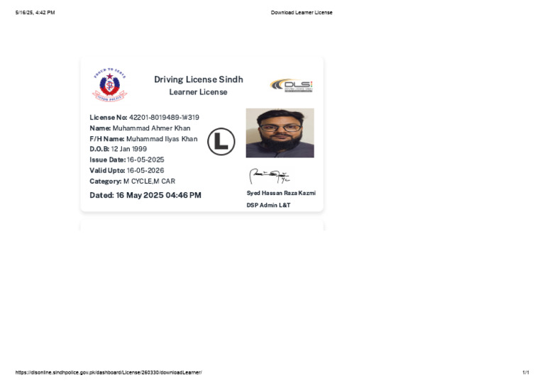 Learner License | PDF