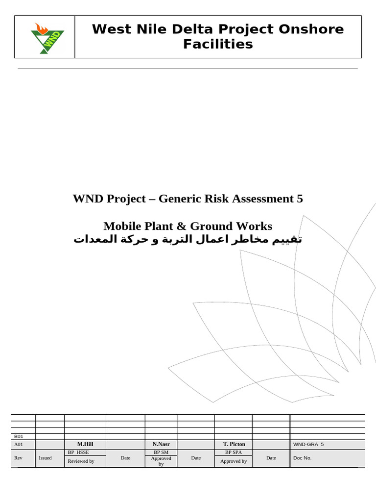 WND - GRA 5 Mobile Plant & Ground Works | PDF | Risk