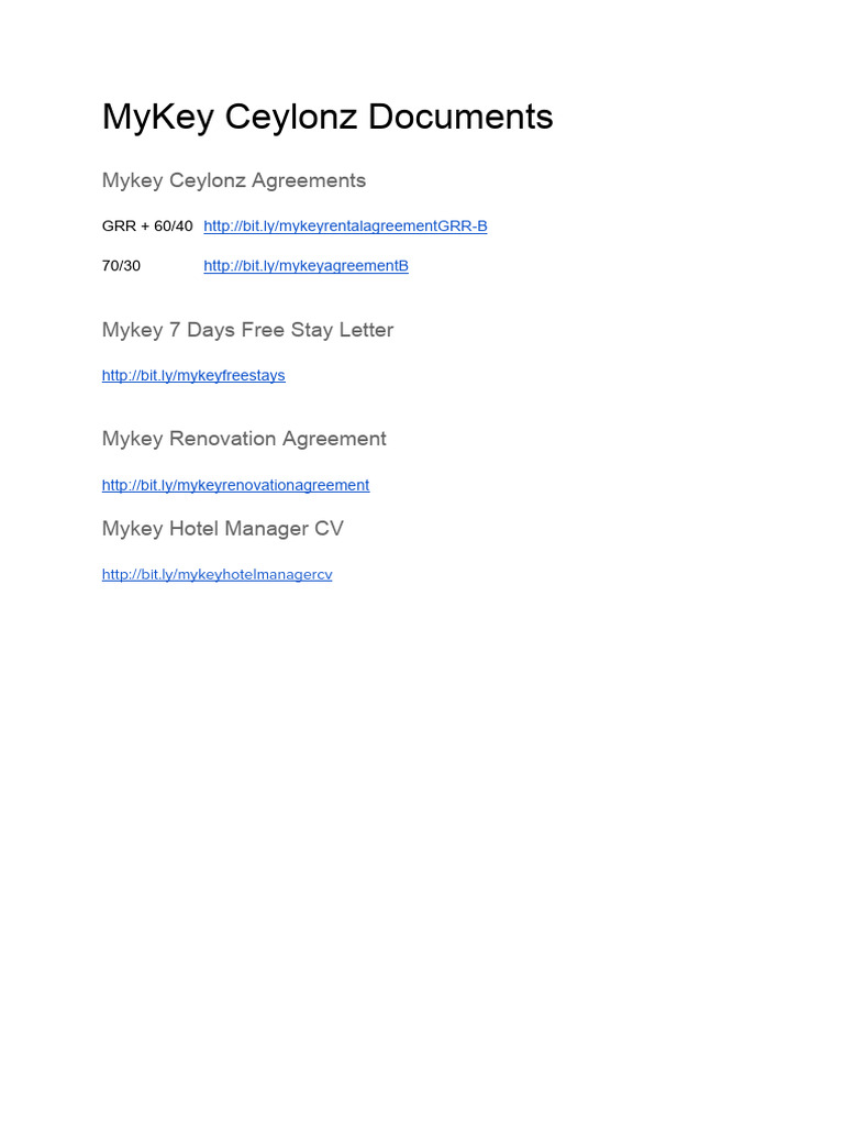 MyKey Documents | PDF