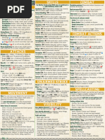 Cheat Sheet Actions and Activities in Pathfinder Second Edition | PDF ...