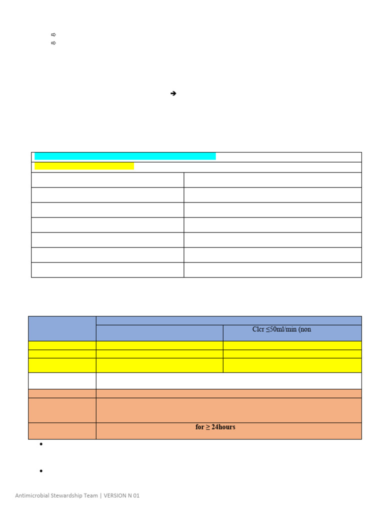 Protocol For Vancomycine Using | PDF | Drugs | Pharmacology