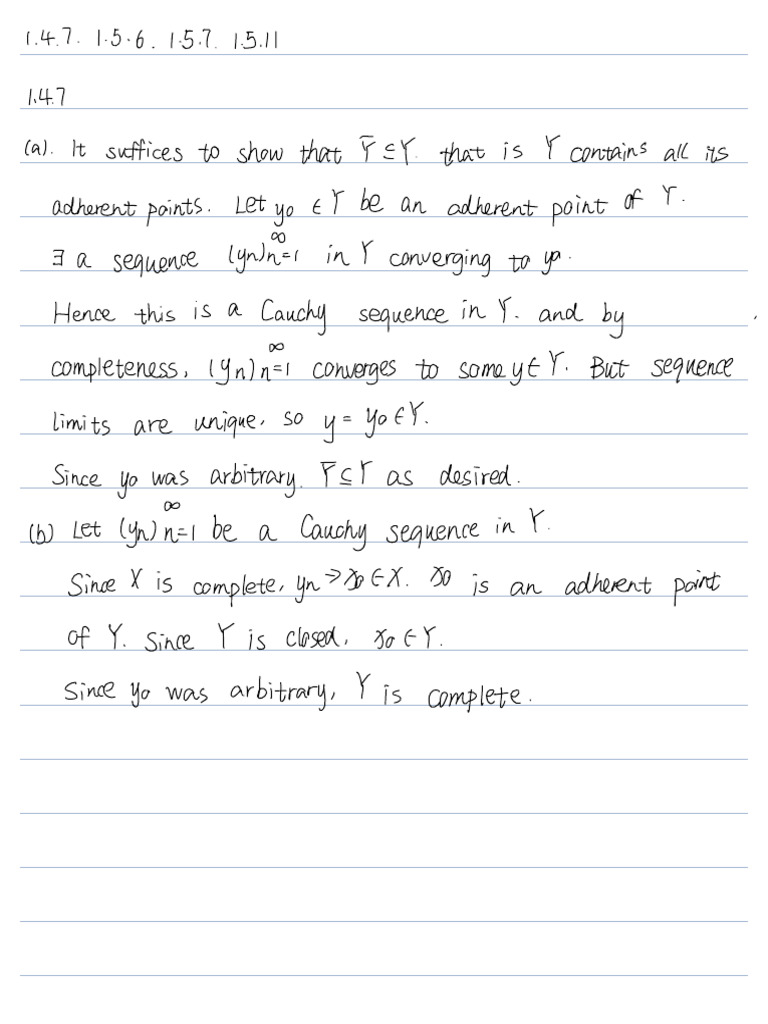 Math Analysis Self Solution | PDF