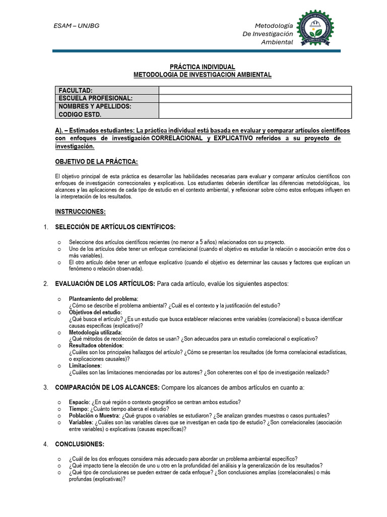 PRACTICA SEMANA 10 ALCANCES (Correlacional y Explicativo) | PDF | Publicación Académica ...