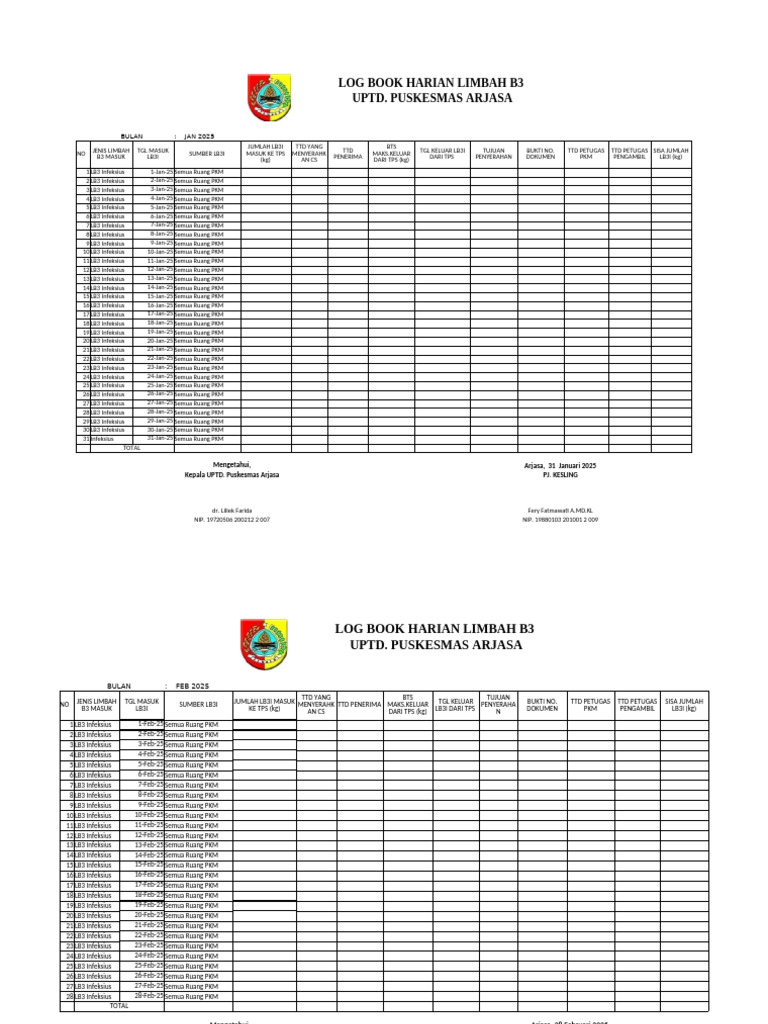 Logbook Harian Lb3 2023 | PDF