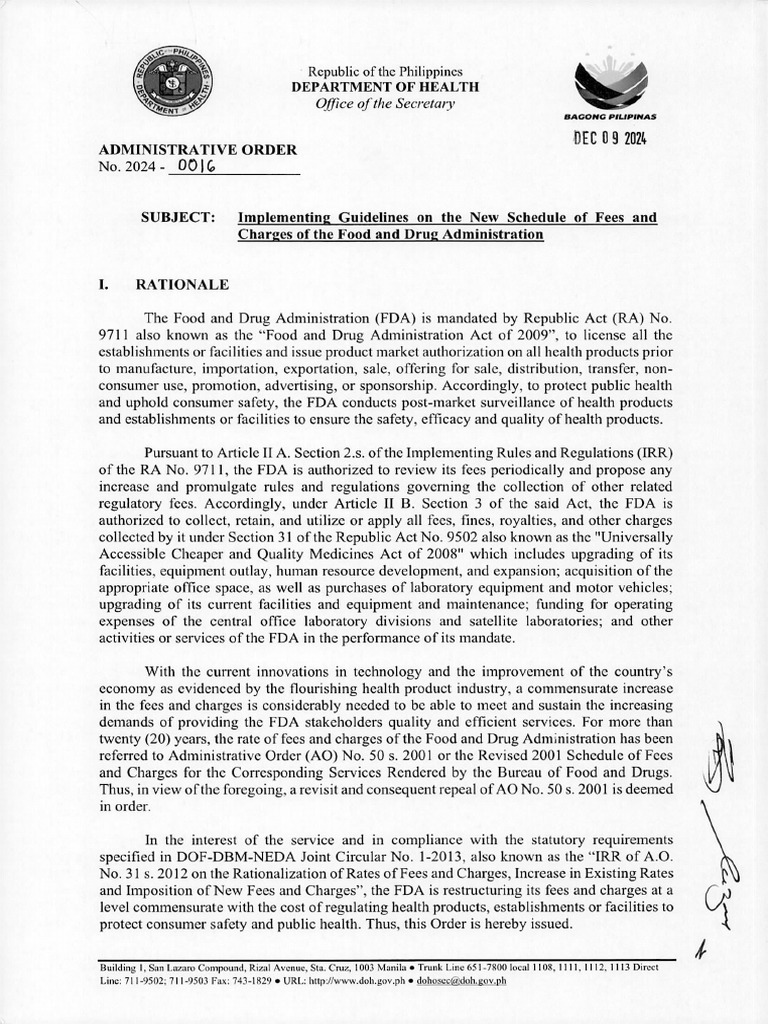 Ao2024 0016 | PDF | Food And Drug Administration | Pharmaceutical Sciences