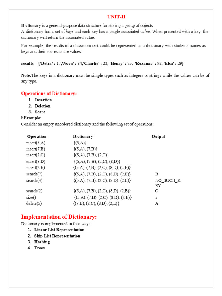 Data Structures Unit-2 Notes | PDF | Software Engineering | Computing