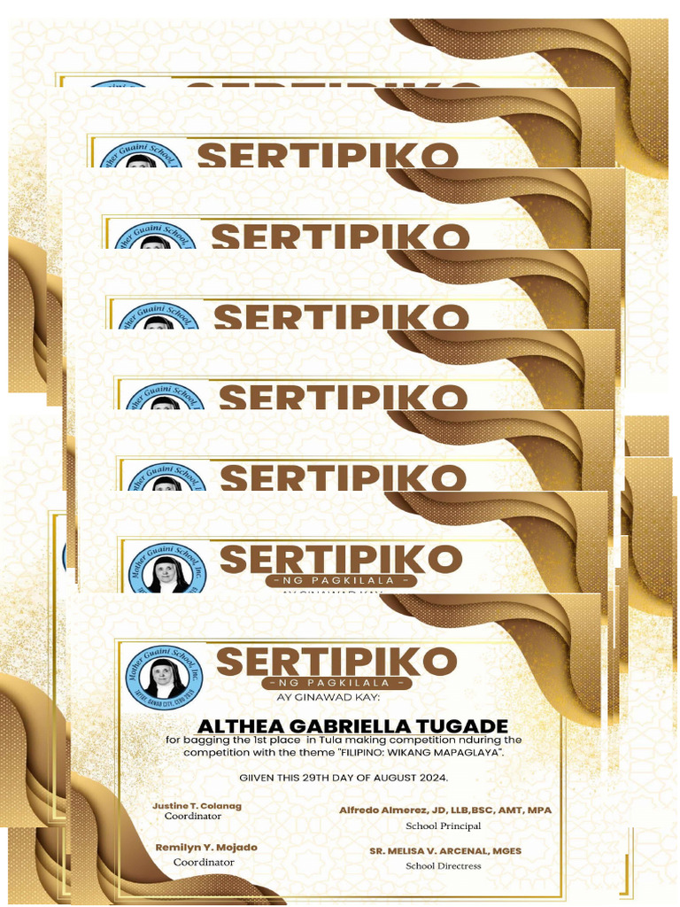 Certificates Fro BNW | PDF