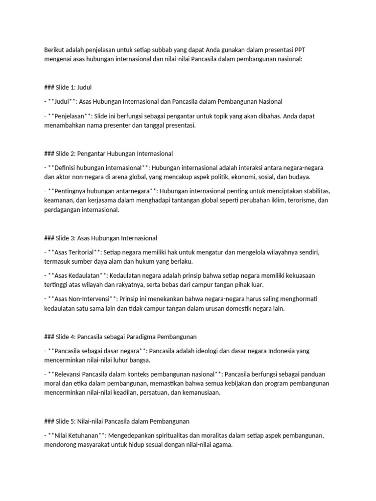 Berikut Adalah Penjelasan Untuk Setiap Subbab Yang Dapat Anda Gunakan ...