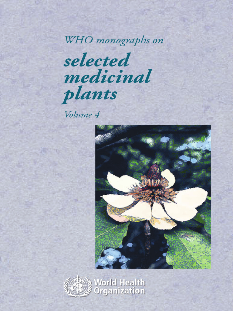WHO Monographs on Medicinal Plants Vol. 4 | PDF | Science & Mathematics