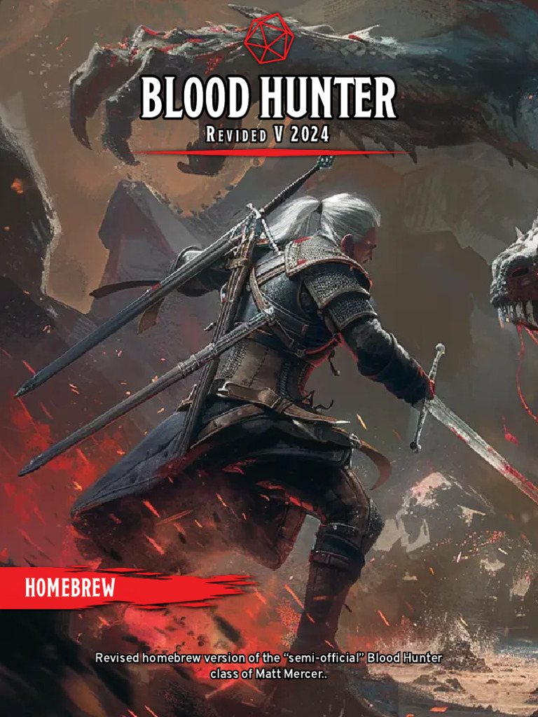 The Blood Hunter - Version 2024 - The Homebrewery | PDF | Role Playing ...