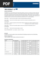 30CrNiMo8 Steel Data Sheet | PDF | Strength Of Materials | Heat Treating