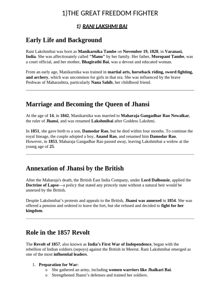 The Great Freedom Fighter | PDF | Mahatma Gandhi | British India