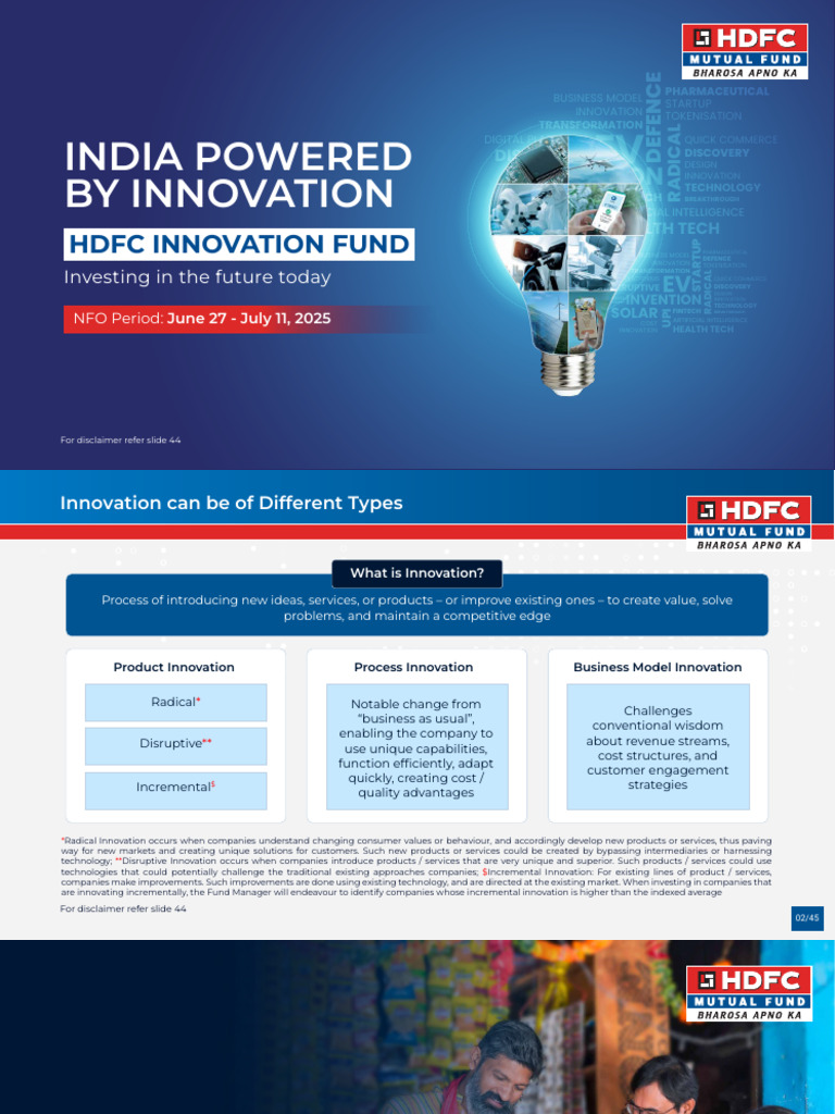 NFO Presentation - HDFC Innovation Fund (June, 2025) | PDF | Innovation ...
