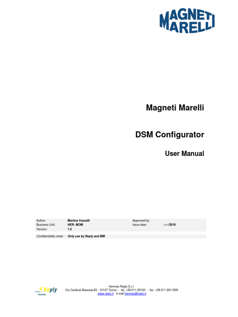MM MIDA DSM Configurator User Manual v1.0 | PDF | Icon (Computing) | Computer File