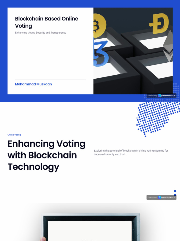 Blockchain Based Online Voting Application | PDF
