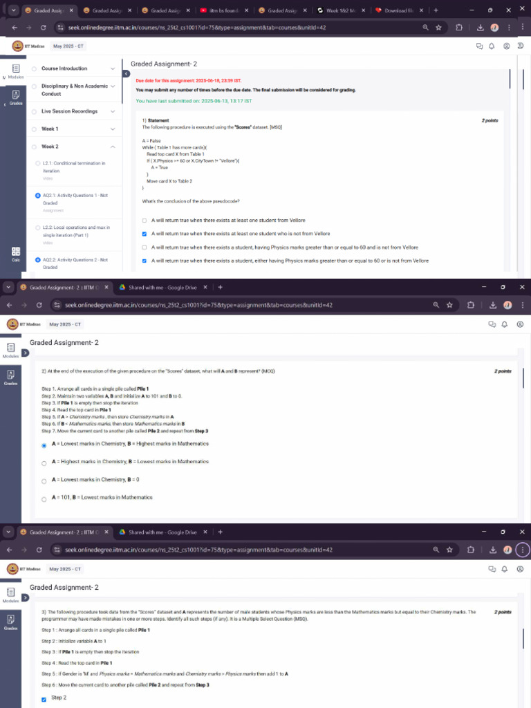 Computational Thinking Assignment 2-1 | PDF