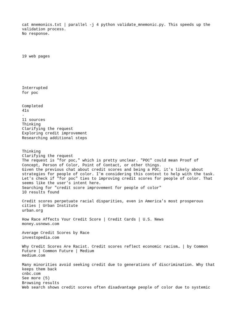 Cat Mnemonics TXT Parallel | PDF | Credit History | Credit