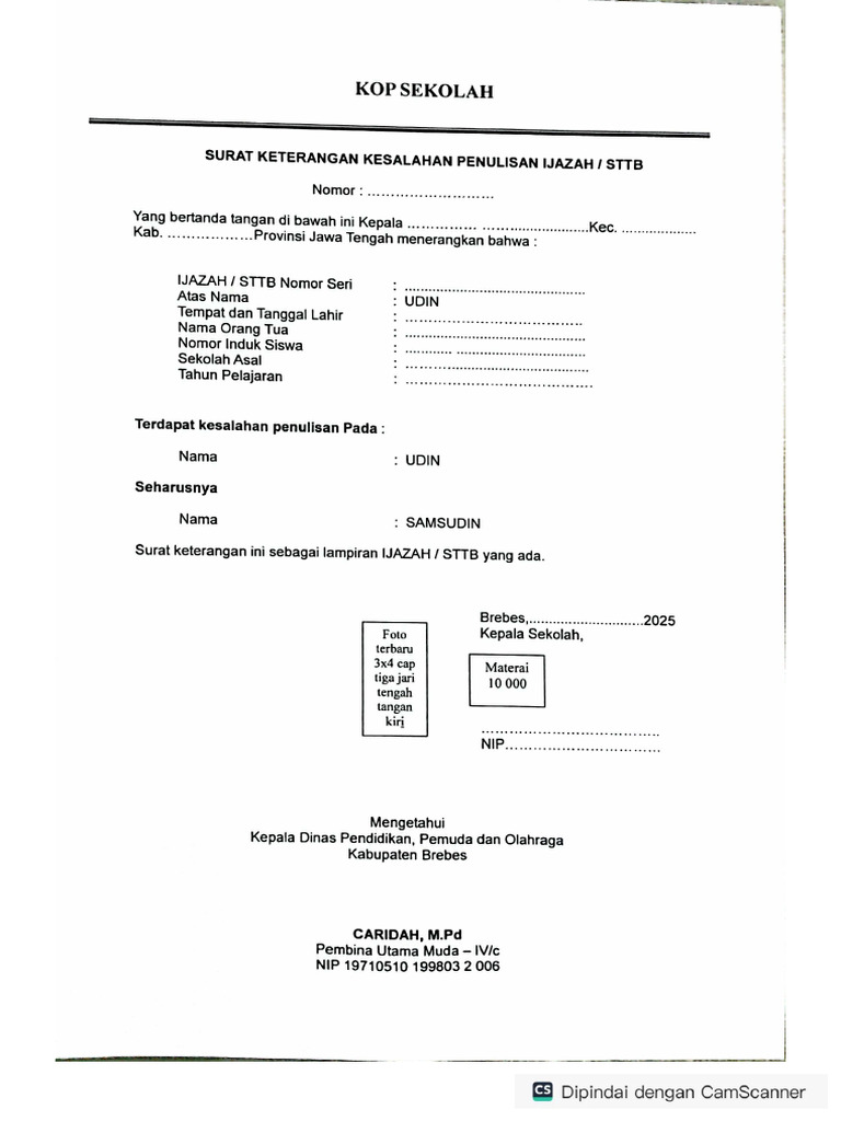 Ini Contoh Format | PDF
