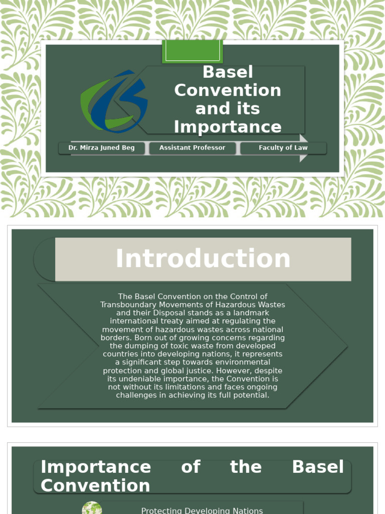 Basel Convention | PDF | Waste | Waste Management