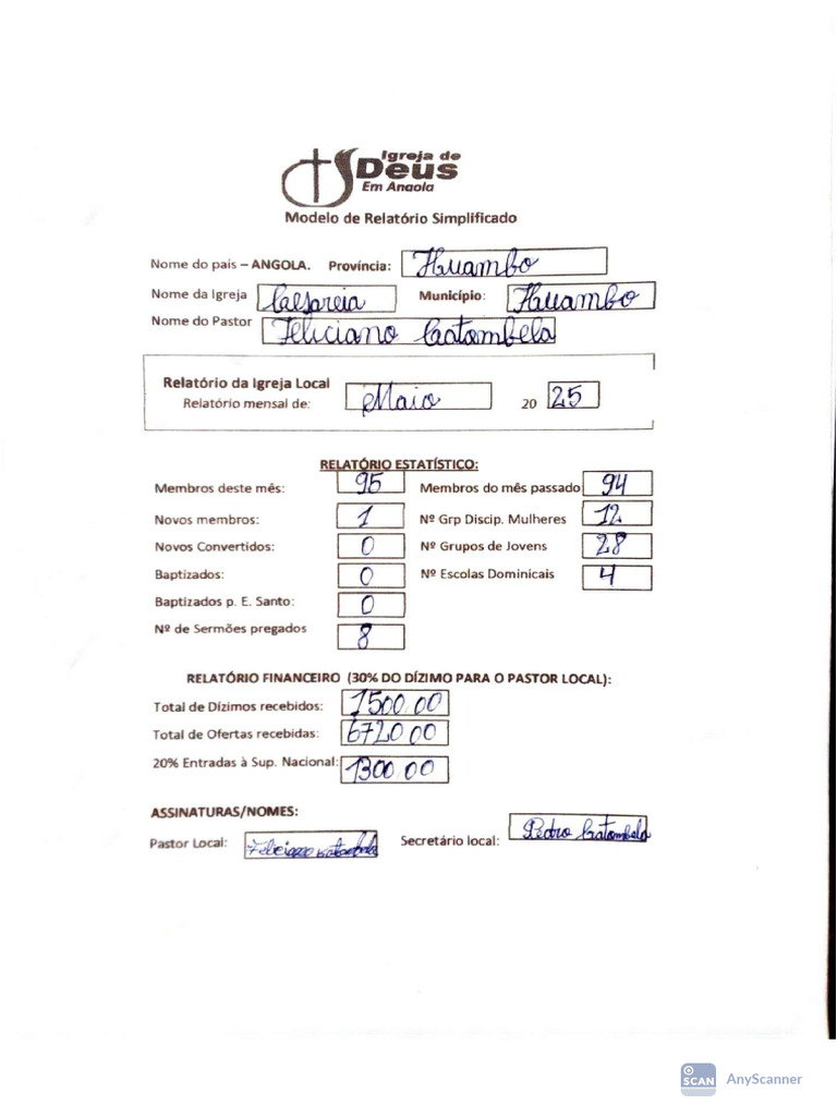 Relatório de Maio | PDF