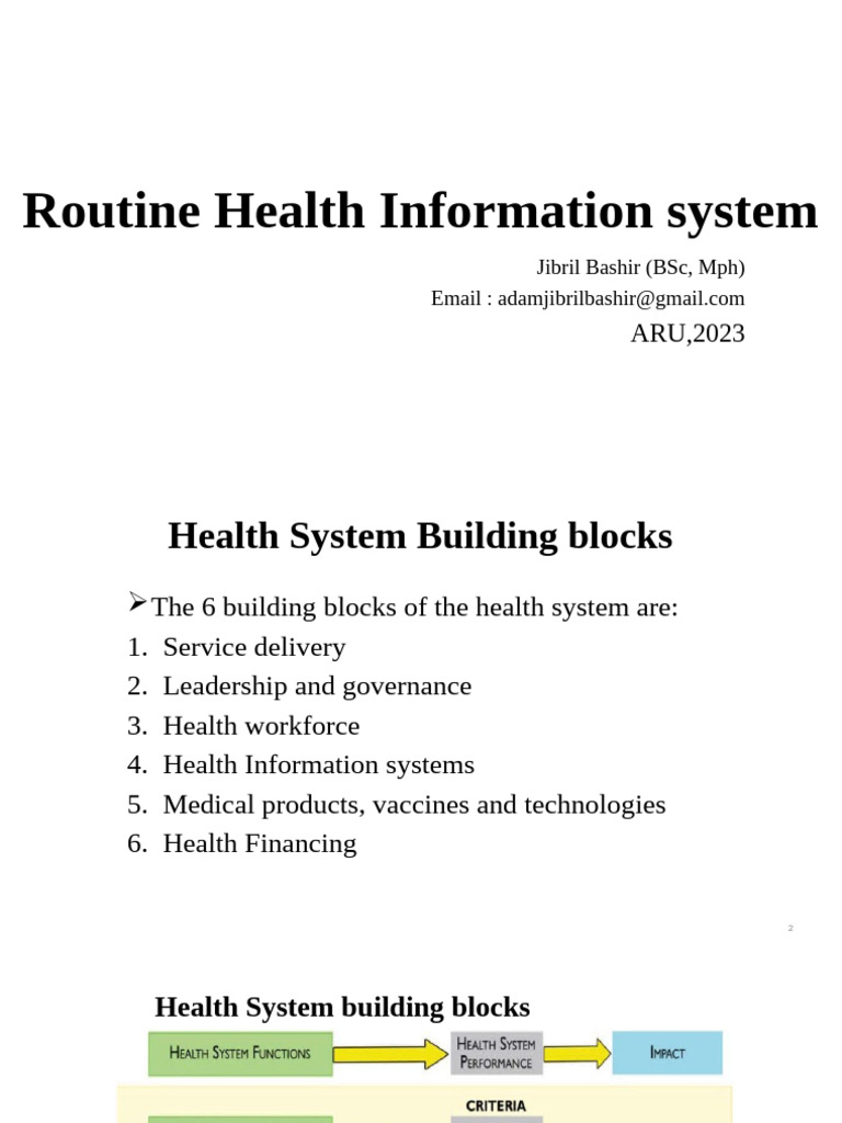 Routine Health Information & District Helath Informatio | PDF | Health ...