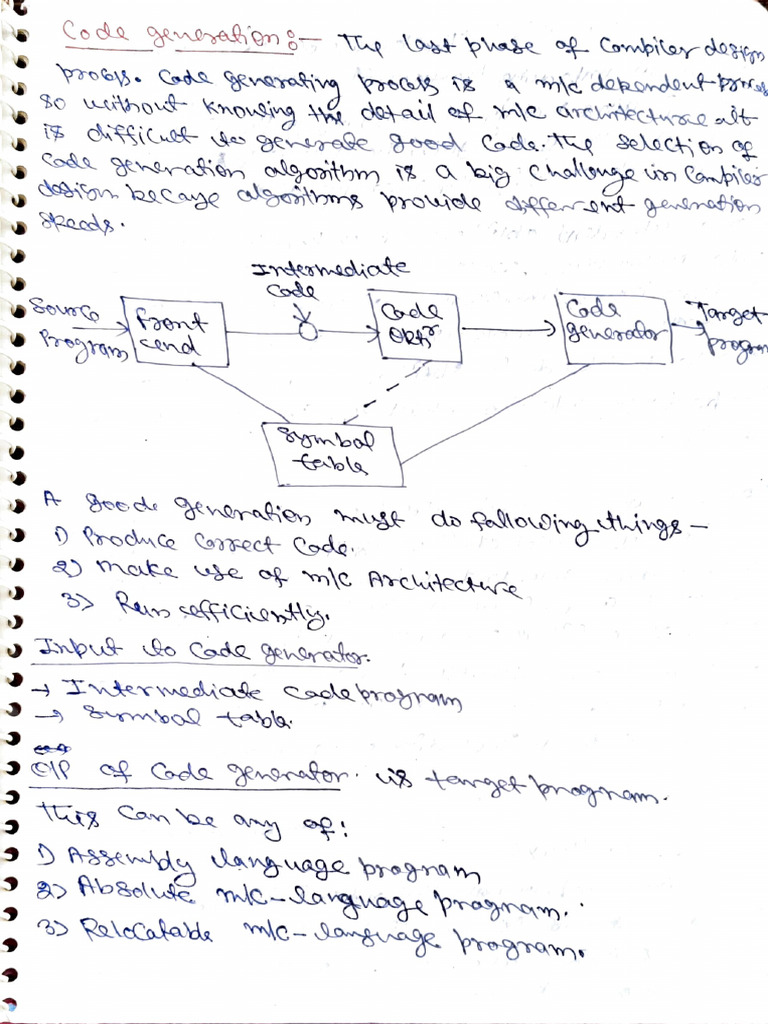 Compiler Unit 5 | PDF