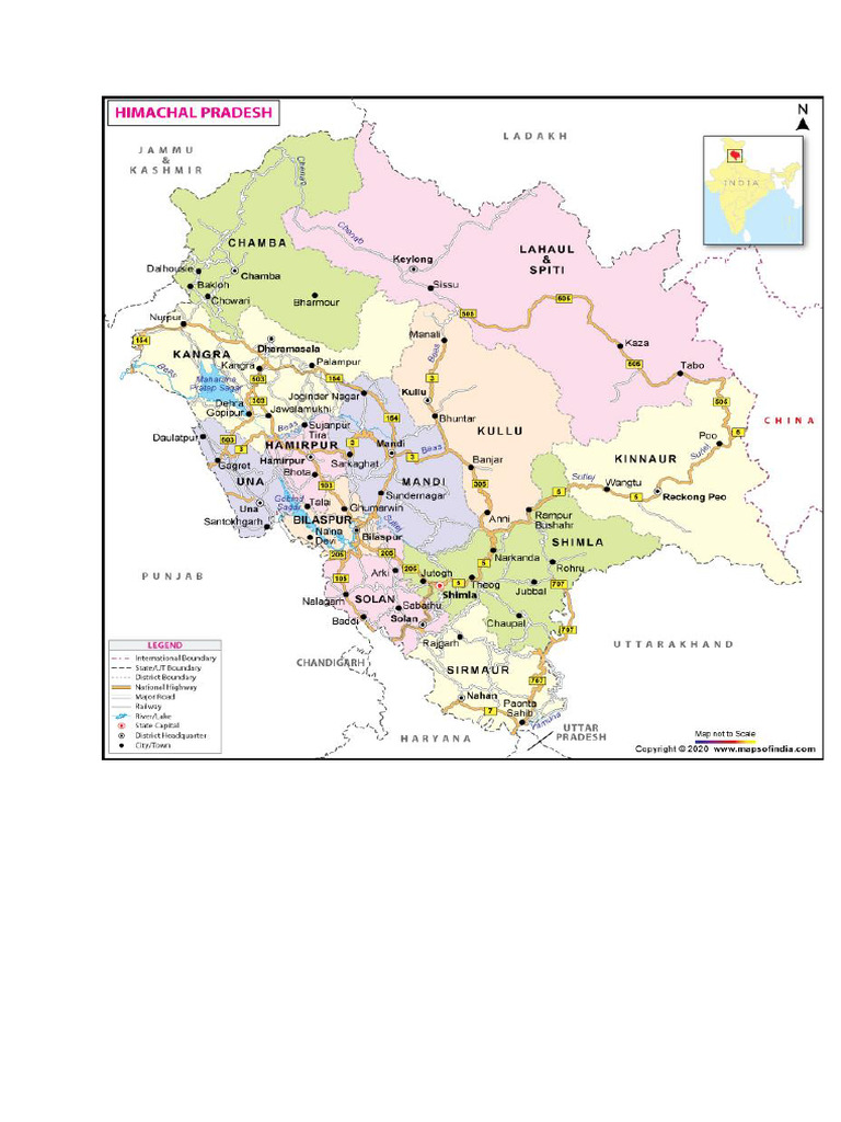 Maps of Himachal | PDF