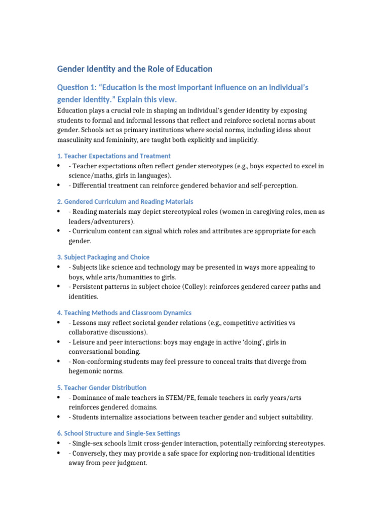 Gender Identity Combined | PDF | Gender Studies | Gender