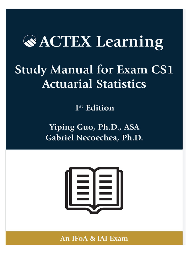 CS1 Study Manual. | PDF