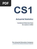 CS1 Study Guide 2025 | PDF | Regression Analysis | Estimator